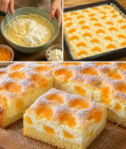 Mandarinen Sahne Kuchen vom Blech in 10 Minuten - Kochen Mit Uns